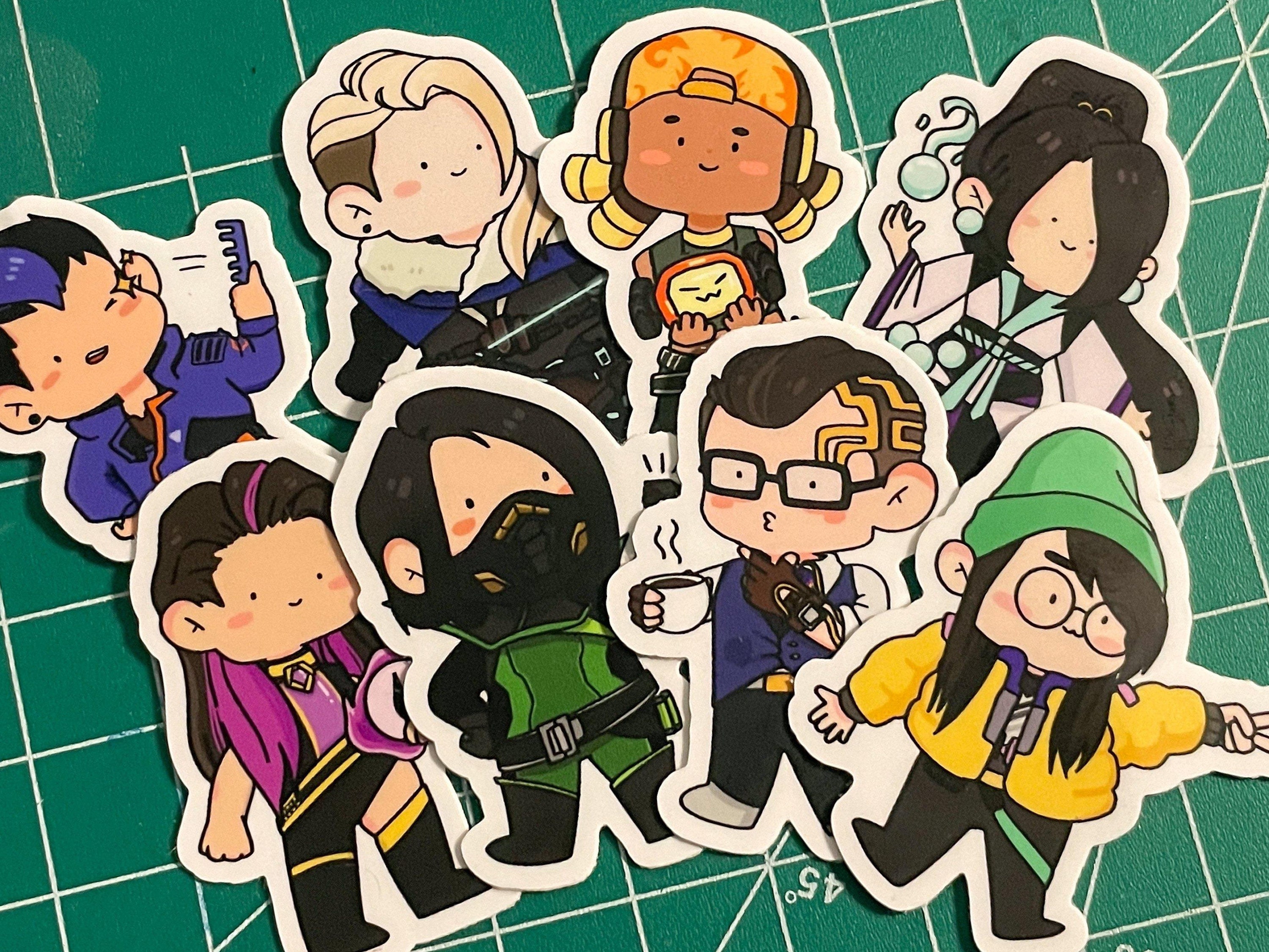 Valorant Agent Stickers Waterproof Vinyl Smooth Matte Finish - Etsy