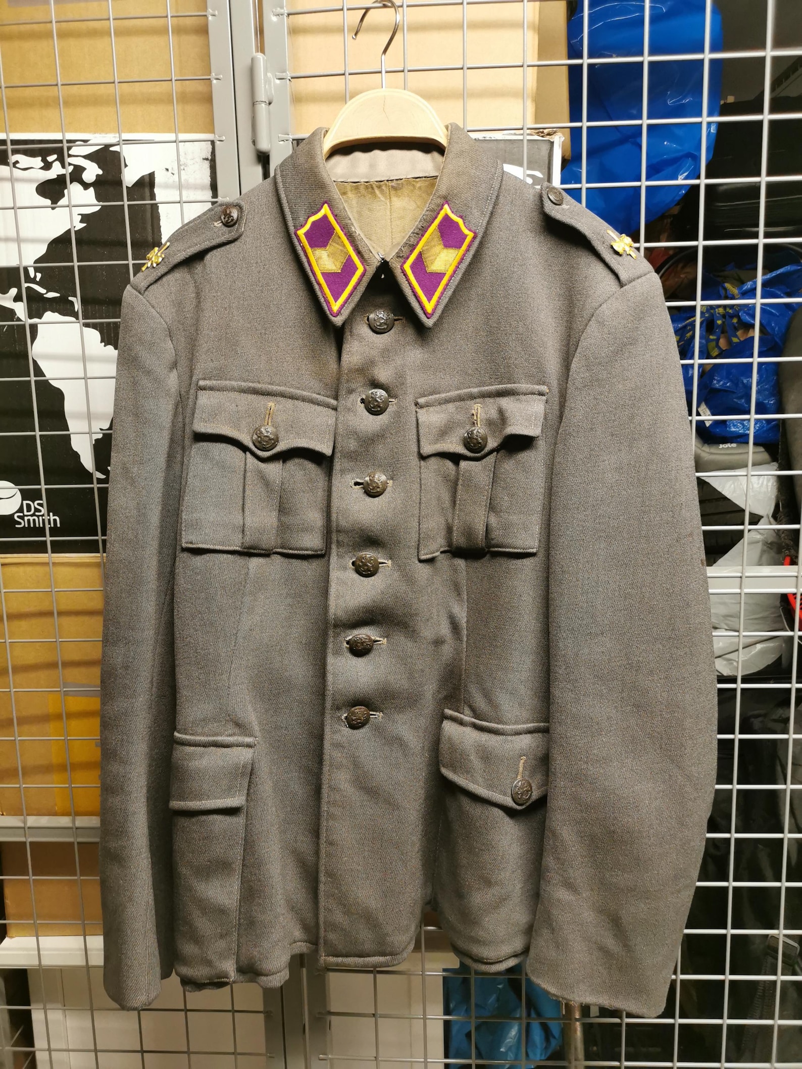 Ww2/postwar Finnish Army Signal M36 Gabardin Jacket - Rank Vääpeli - Etsy