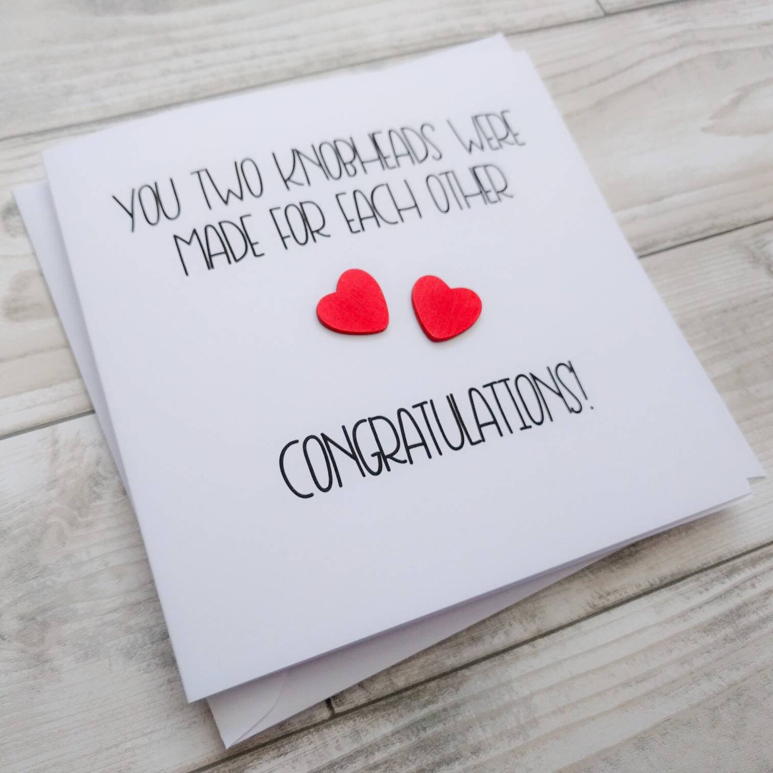 Handmade Funny Rude knobheads Congratulations Card - Etsy