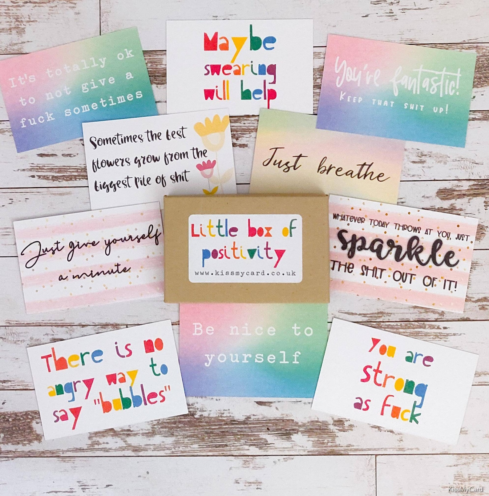 Little Box of Positivity Pocket Motivational Cards - Etsy