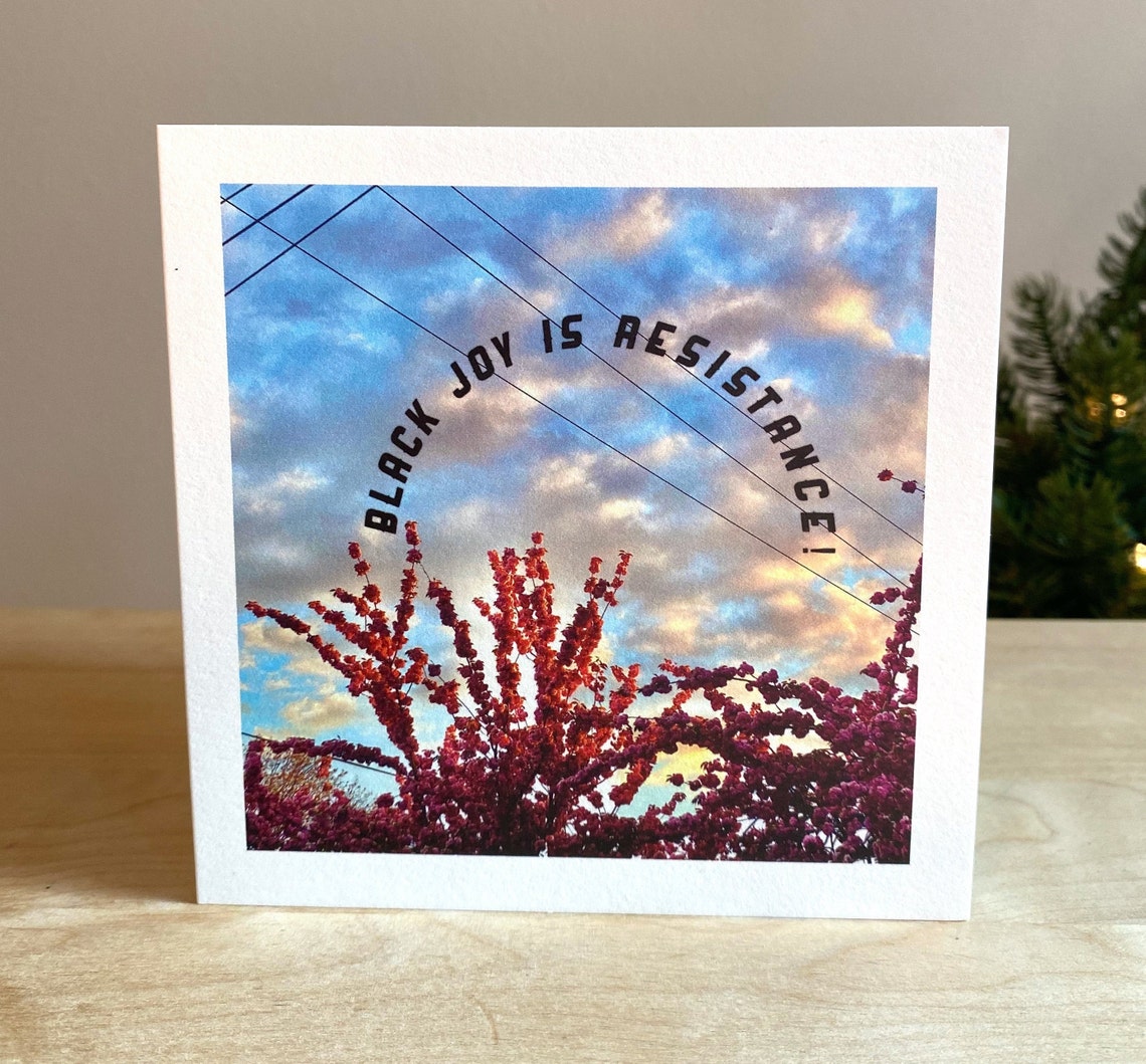 Black Joy Is Resistance-Assorted 4 card set-Greeting card-Gift | Etsy
