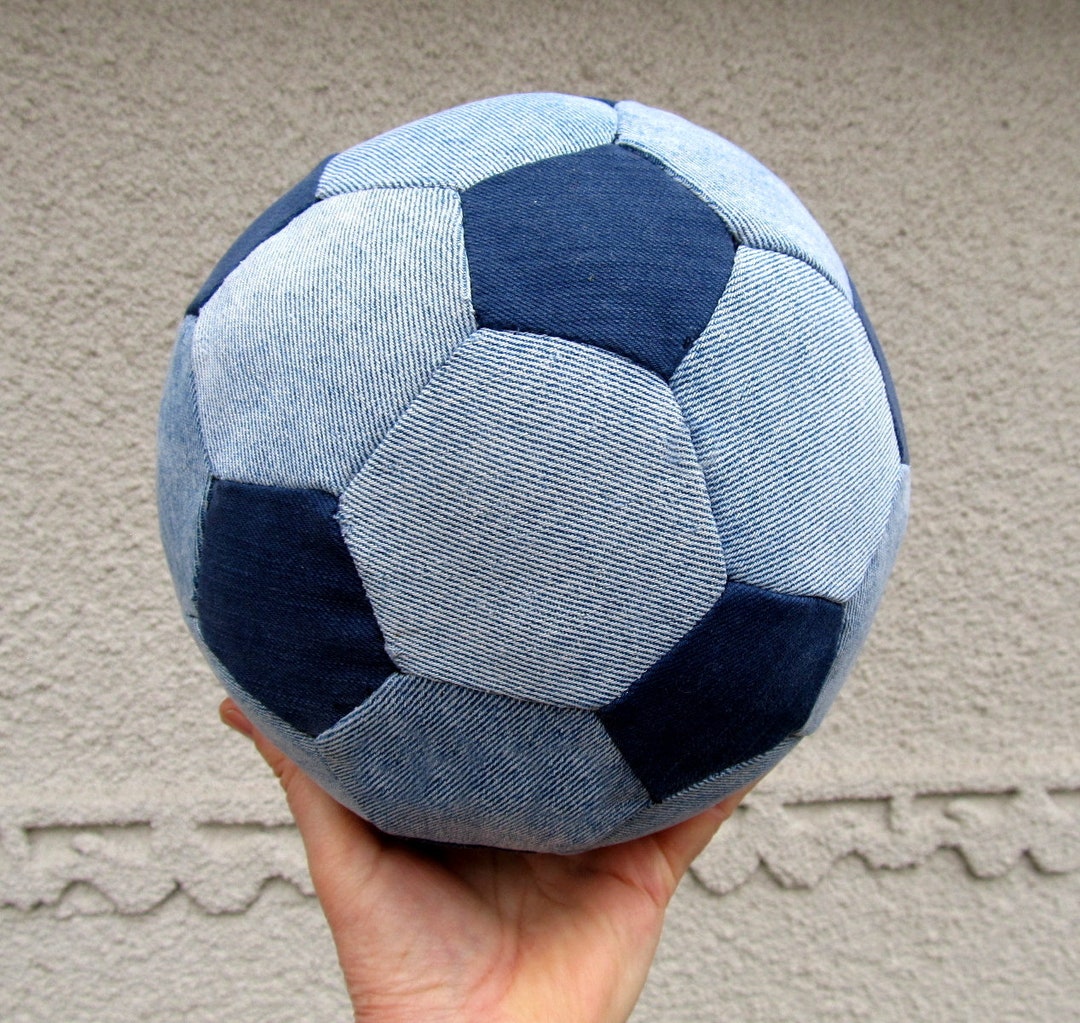 To Order. Upcycled Denim Football, Denim Accent, Personalized Ball ...