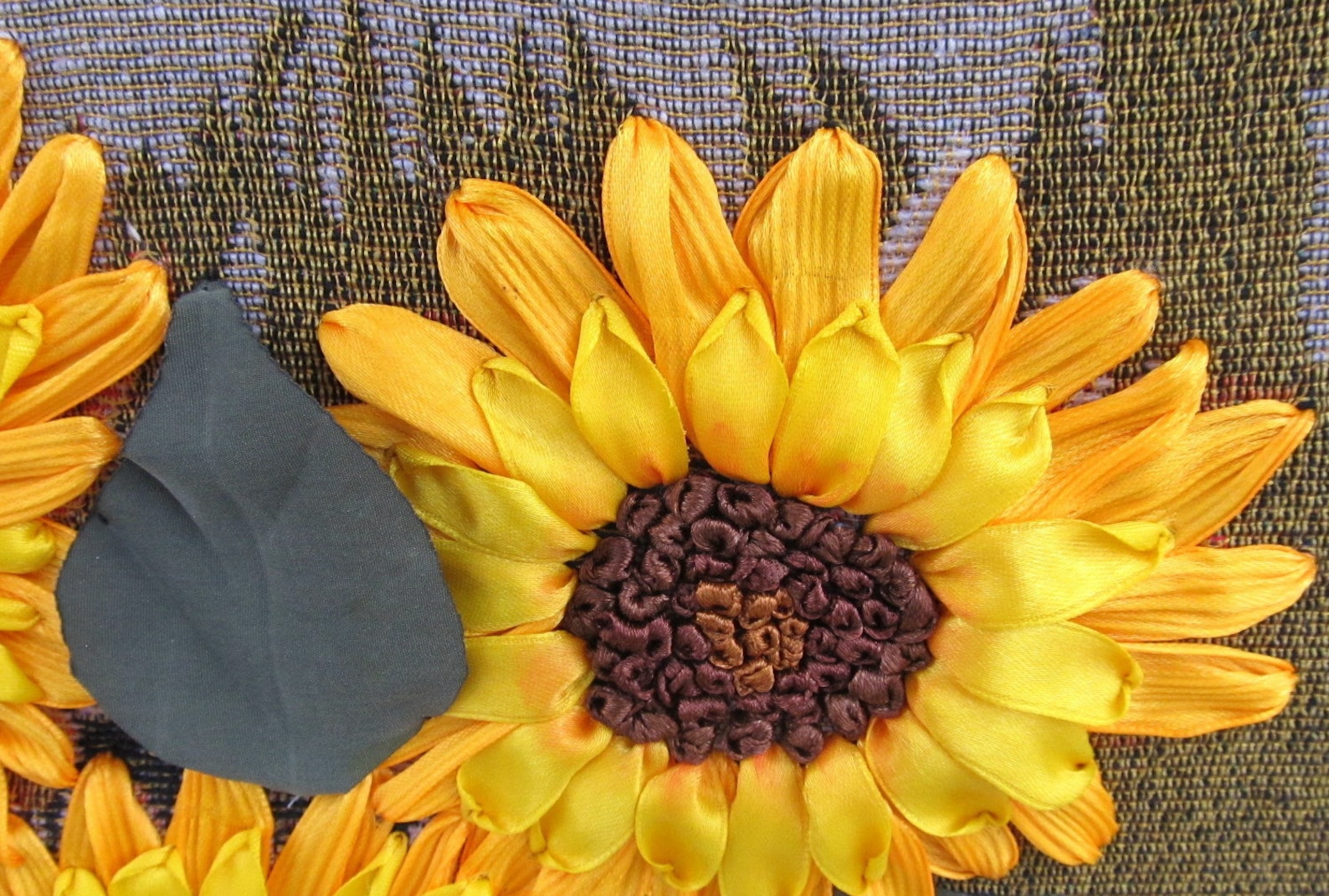 Sunflower 3D Embroidery Embroidered Sunflower Picture - Etsy