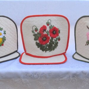 Mother's Gift, Poppy Tea Cozy, Tea Cozy/ Mat Set, Floral Tea Cozy, Hand ...