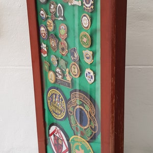 Vintage Bowling Pins Badges Patches & Wooden Glass Display Case ...