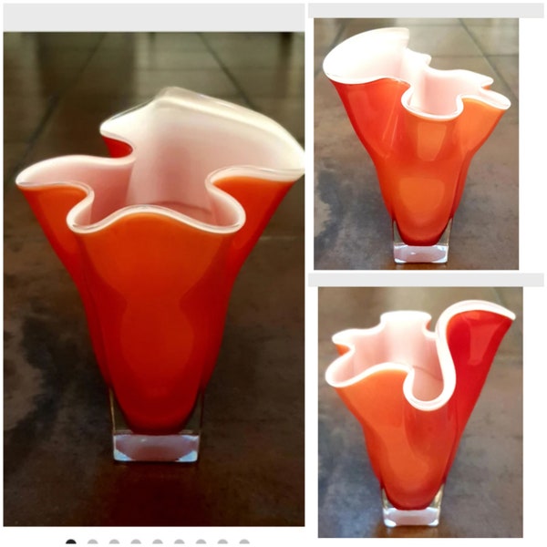 Orange Glass Squares - Etsy