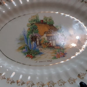 Vintage Wade Royal Victoria Pottery Serving Plate A Somerset Cottage ...