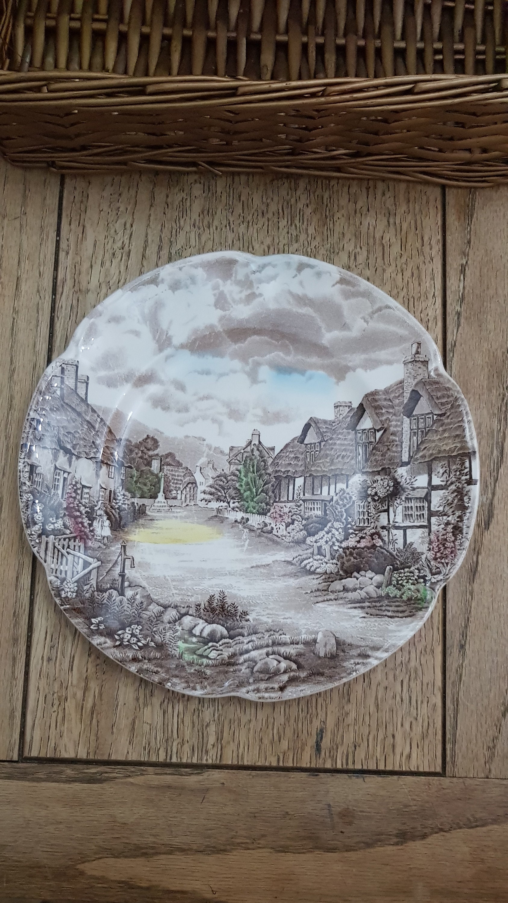 Vintage 4 X Johnson Brothers Plates 10 Heavy Made in England Olde ...