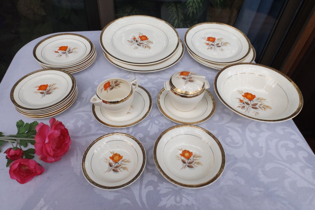 LIMOGES Triumph AMERICAN LIMOGES Dinner Set Service Total 30 Pc ...