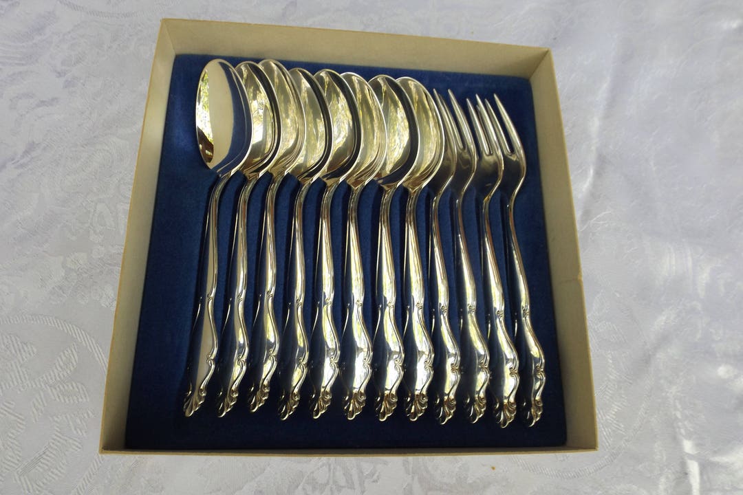 Extremely Rare Antique Norway Silver Plate Desert Set Flatware for 4 ...