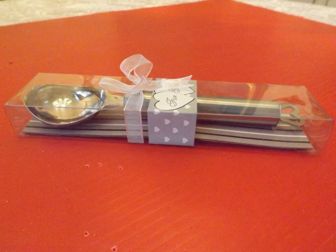 Boxed Stainless Serving Spoon, Elegantly Serve Ice Cream Flatware ...