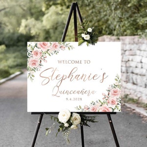 Quinceañera Welcome Sign, Quinceanera Sign, Quinceanera Decorations ...