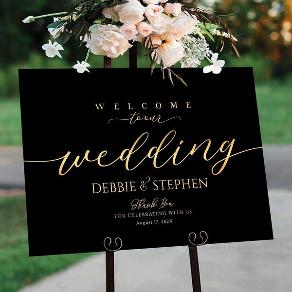 Modern Wedding Signs - Etsy