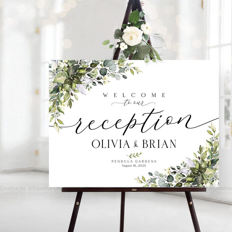 Wedding Reception Signs - Etsy