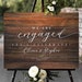 Engagement Sign, Engagement Welcome Sign, Engagement Party Sign ...