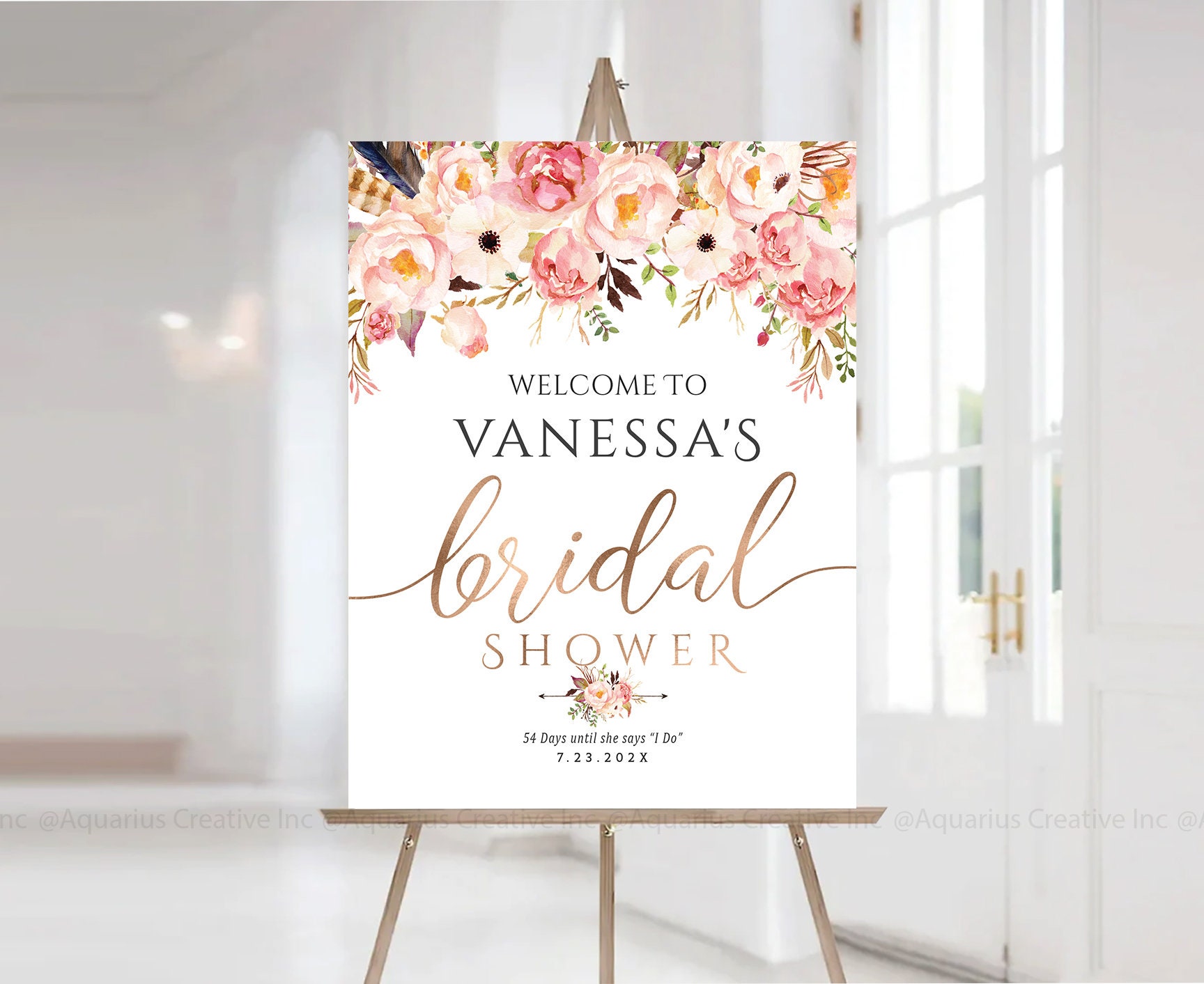 Bridal Shower Welcome Sign Bridal Shower Sign Bridal Shower - Etsy