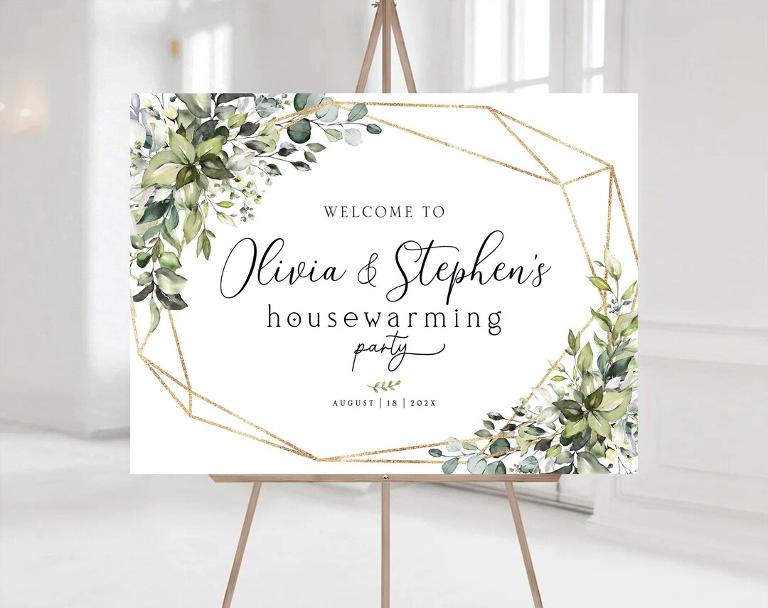 Housewarming Welcome Sign, Housewarming Party Sign, Housewarming Party ...