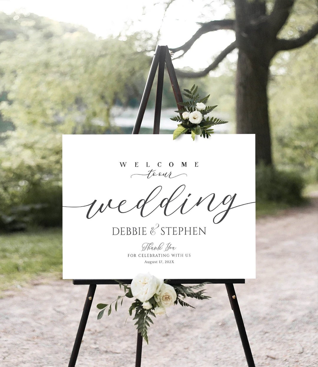 Wedding Welcome Sign, Minimal Wedding Decor, Minimal Wedding Sign ...