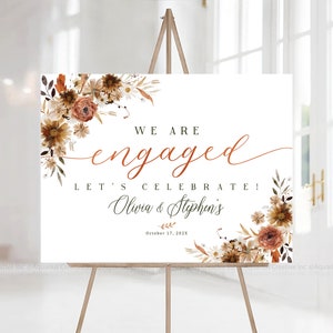 Engagement Party Decorations, Fall Engagement Sign, Engagement Welcome ...