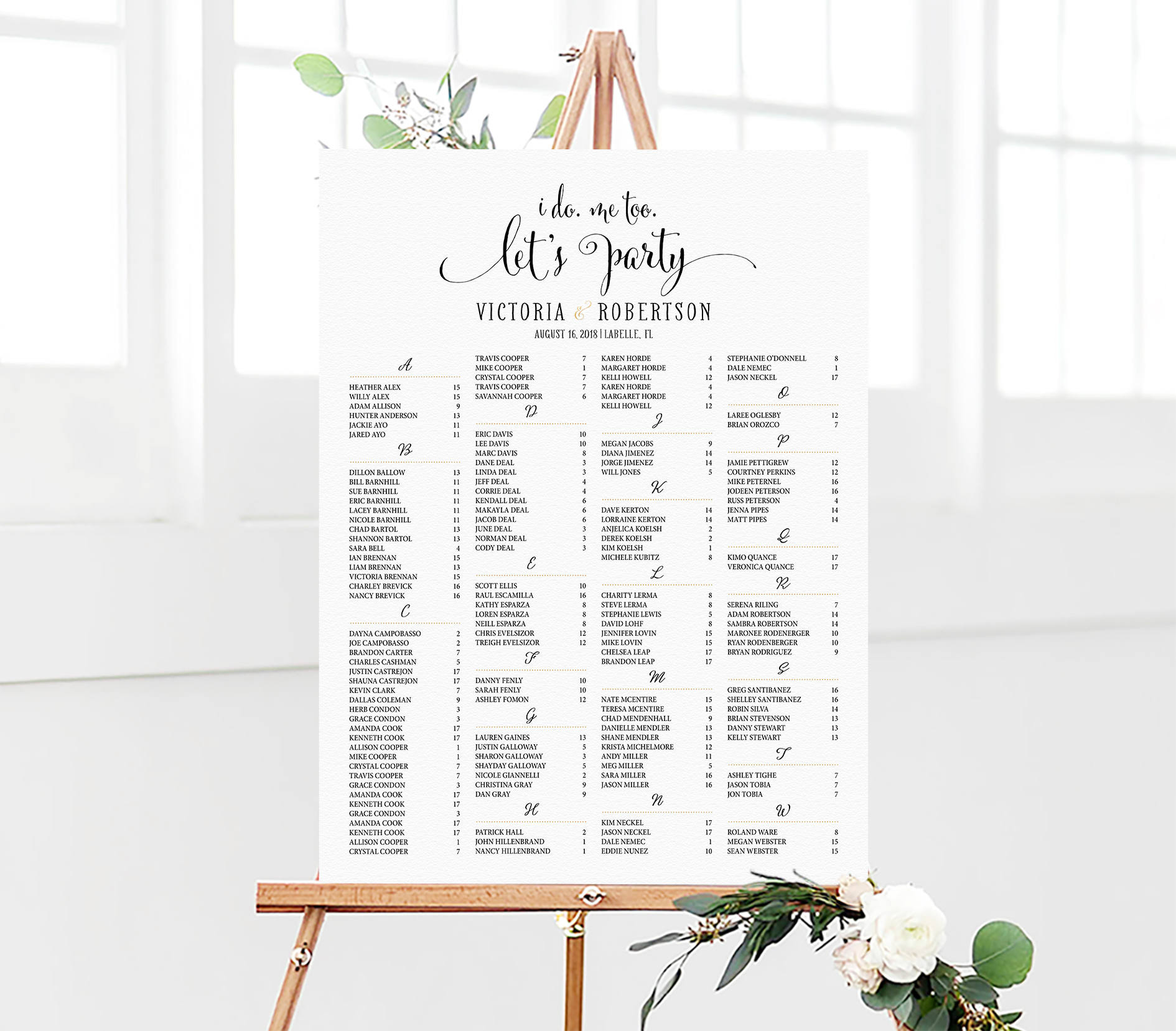 Wedding Seating Chart Seating chart Wedding seating chart | Etsy