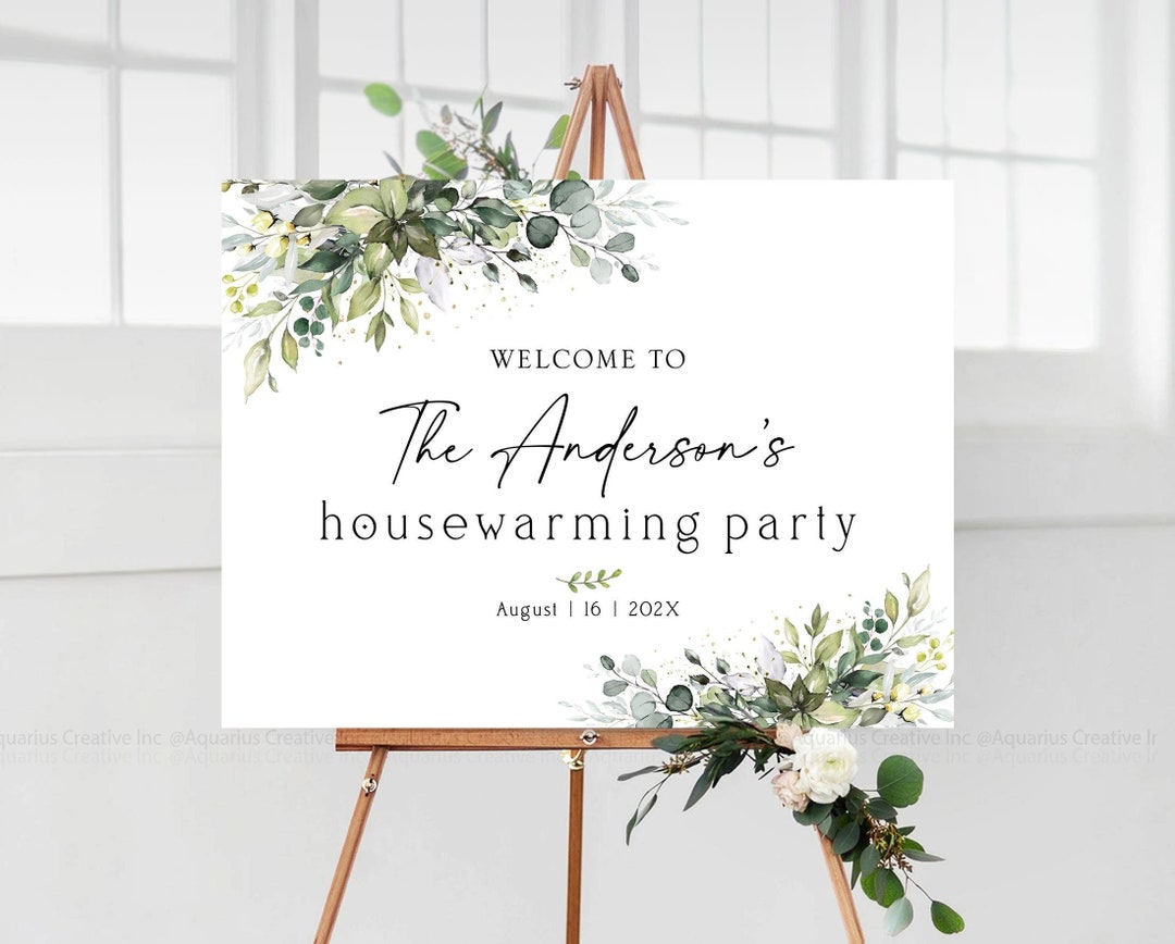 Housewarming Welcome Sign, Housewarming Party, Housewarming Party Decor ...