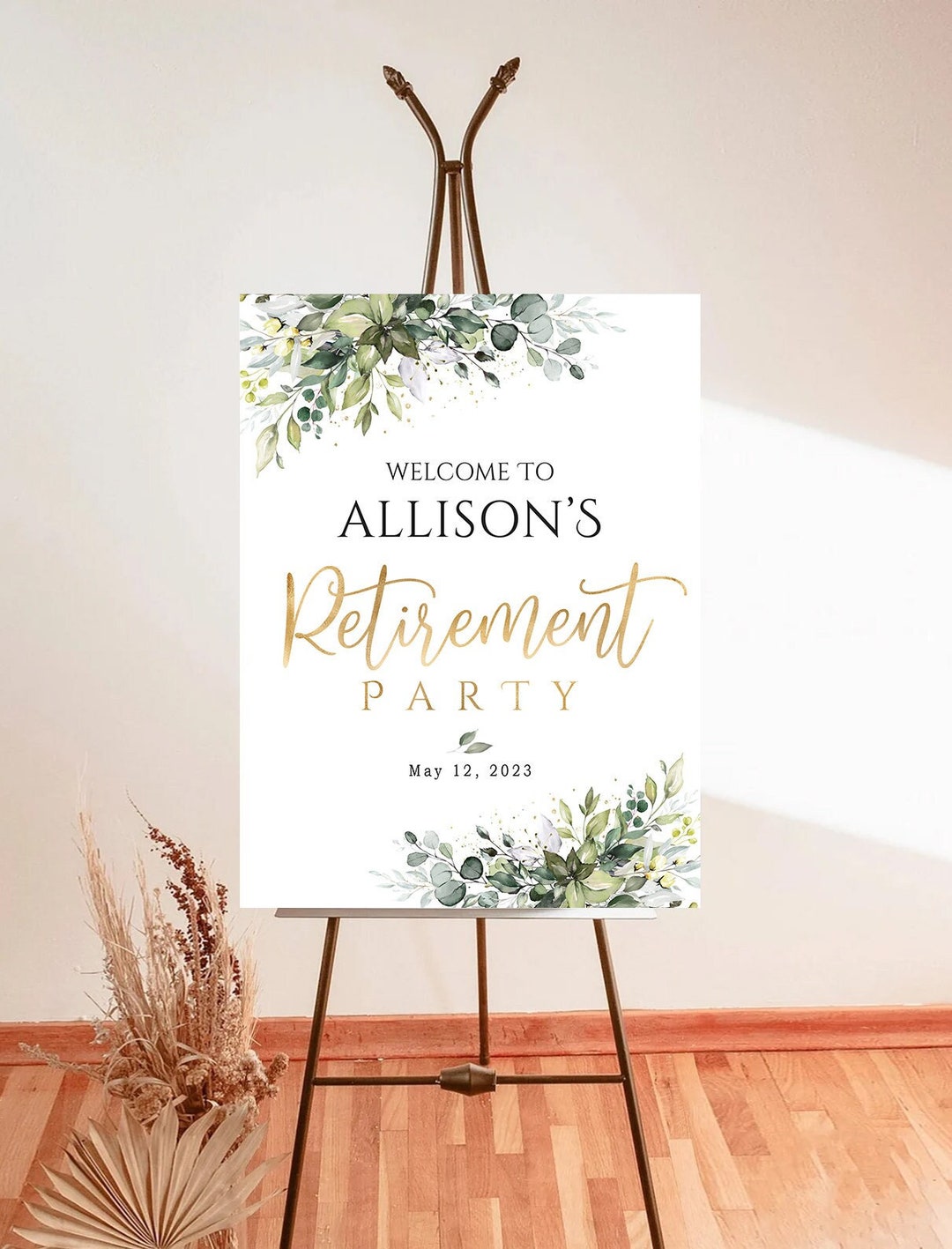 Retirement Party Sign, Retirement Welcome Sign, Retirement Celebration ...