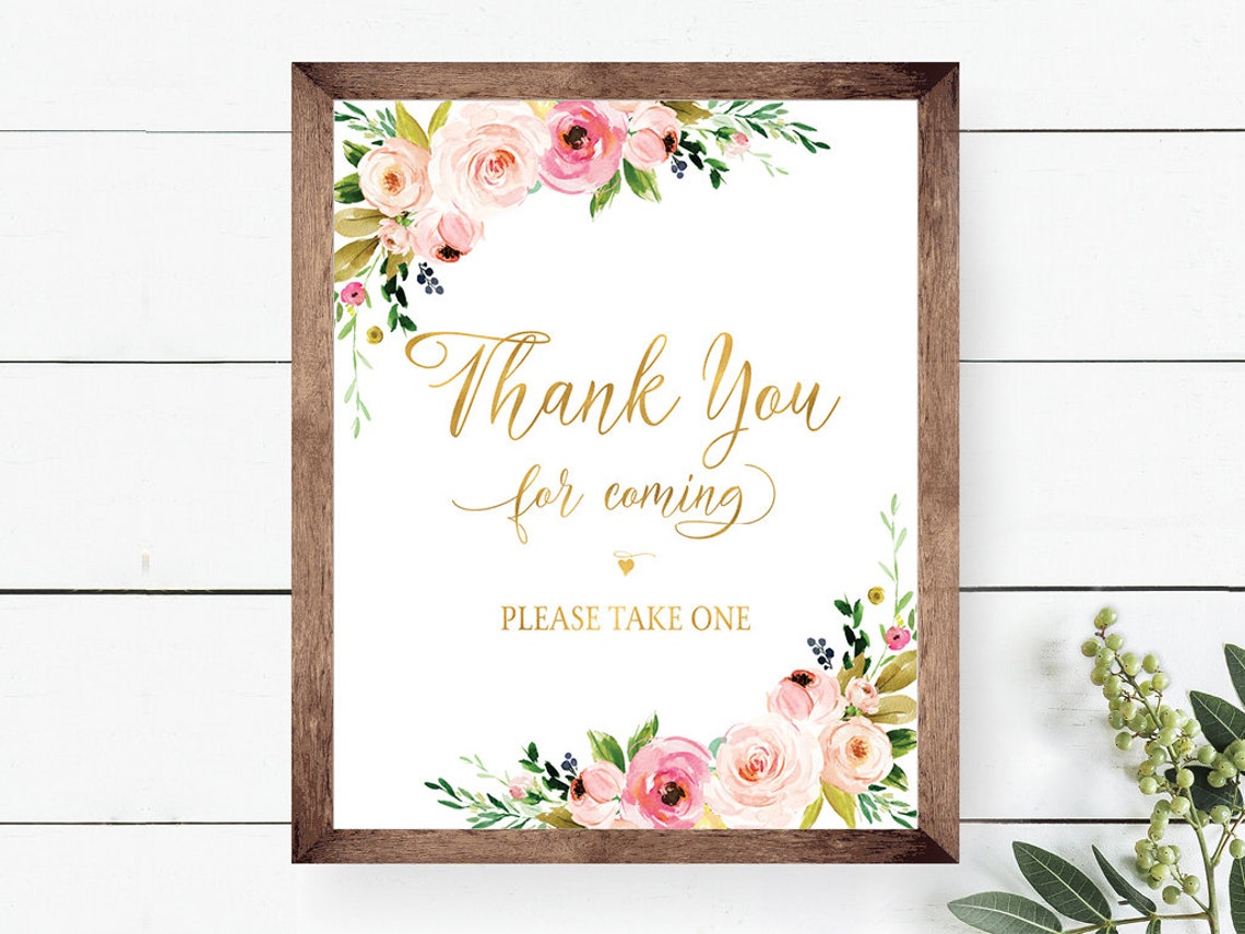 Thanks for Coming Sign Thank You for Coming Sign Favors Sign - Etsy