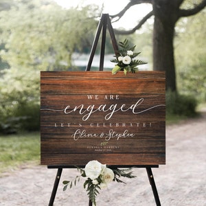 Engagement Sign, Engagement Welcome Sign, Engagement Party Sign ...