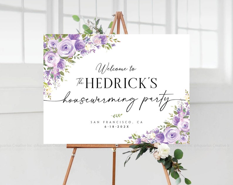 Housewarming Welcome Sign, Housewarming Party Sign, Housewarming Party ...
