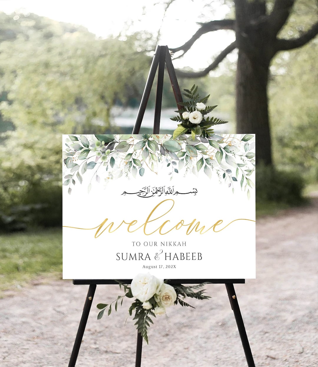 Nikkah Signs, Nikkah Ceremony Sign, Nikkah Welcome Sign, Nikkah Wedding ...