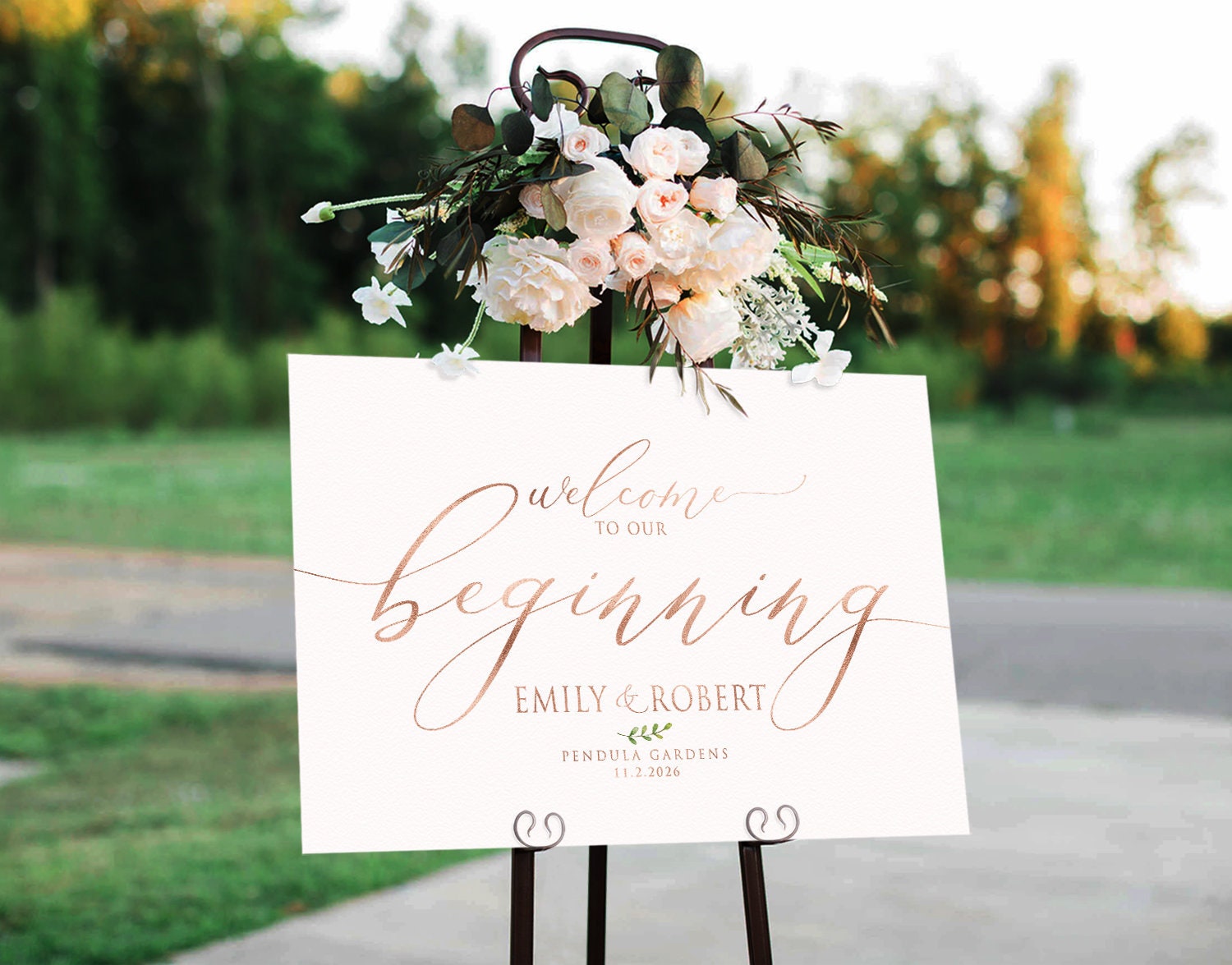 Welcome to Our Beginning Sign Wedding Welcome Sign Wedding - Etsy