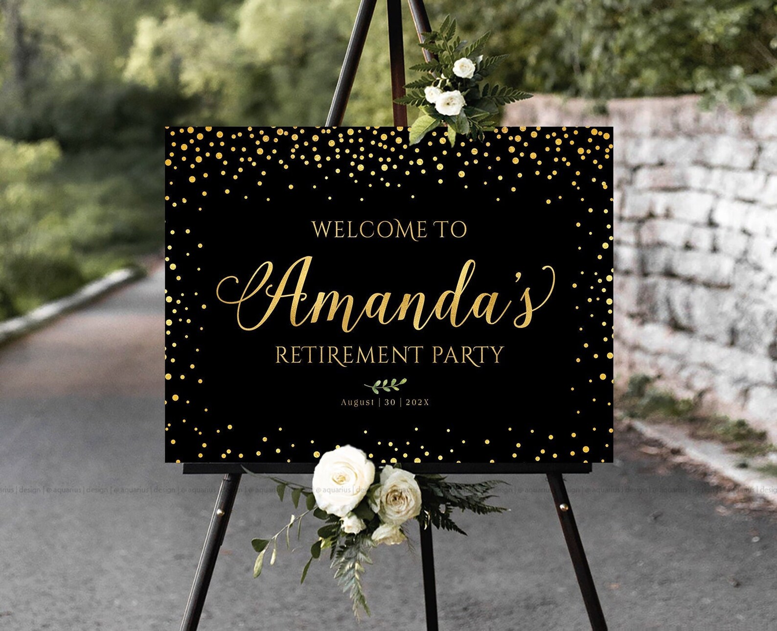 Retirement Party Sign, Retirement Welcome Sign, Retirement Celebration ...