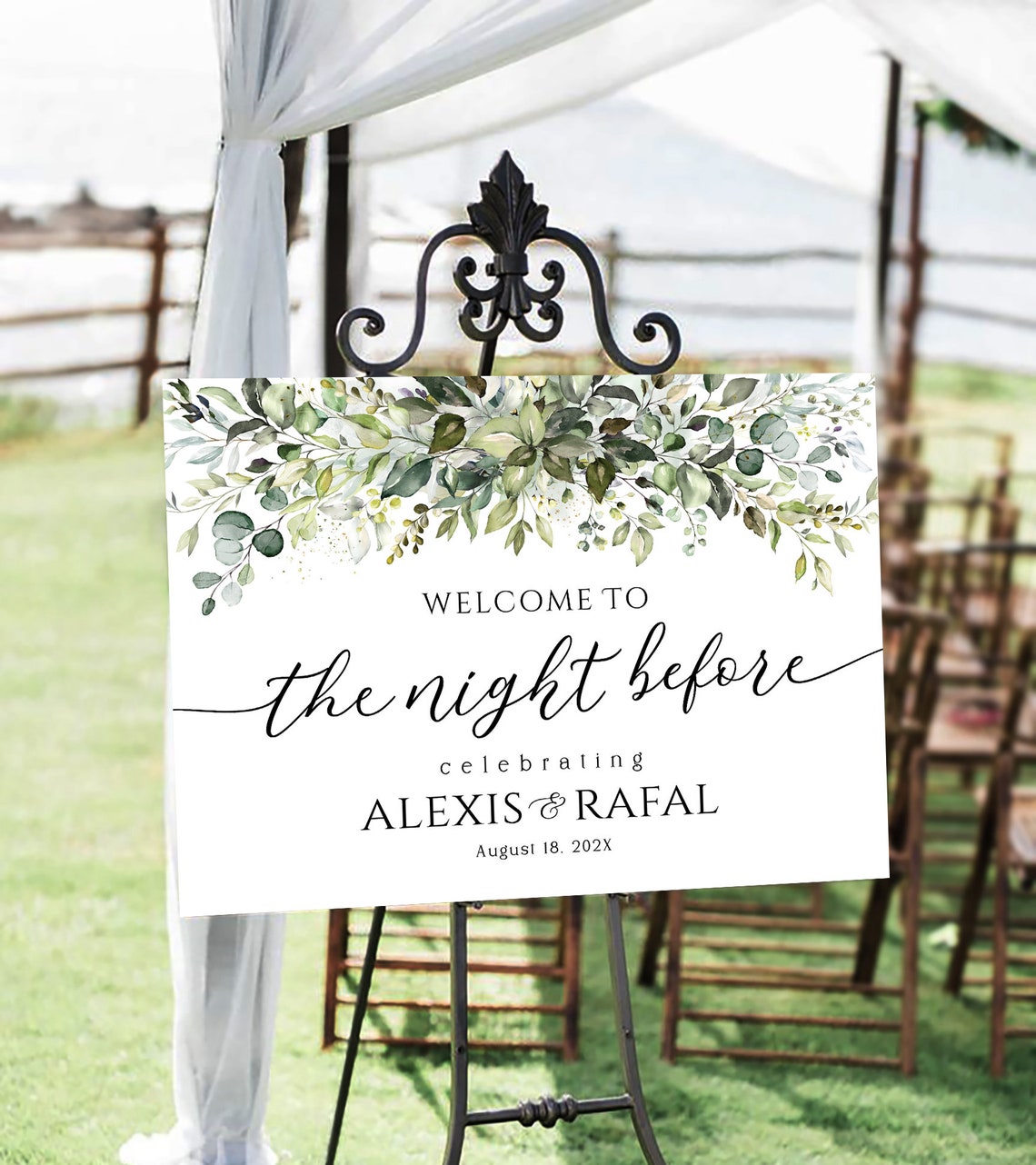 Rehearsal Dinner Sign, Rehearsal Welcome Sign, Rehearsal Dinner Decor ...