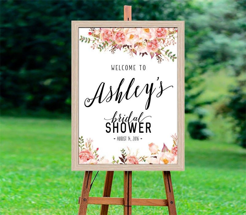 Bridal Shower Welcome Sign Bridal Shower sign Bridal Shower | Etsy