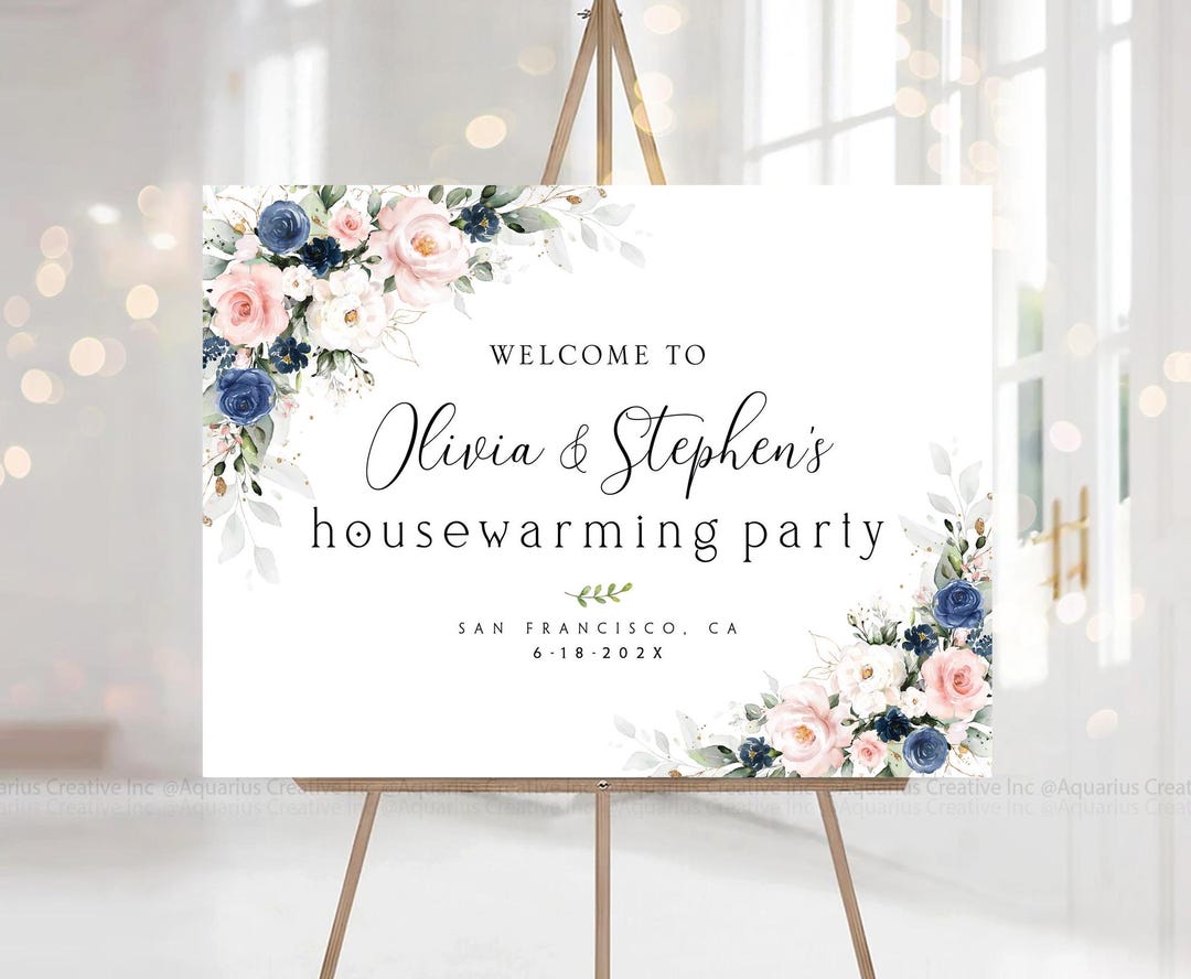 Housewarming Welcome Sign, Housewarming Party Sign, Housewarming Party ...