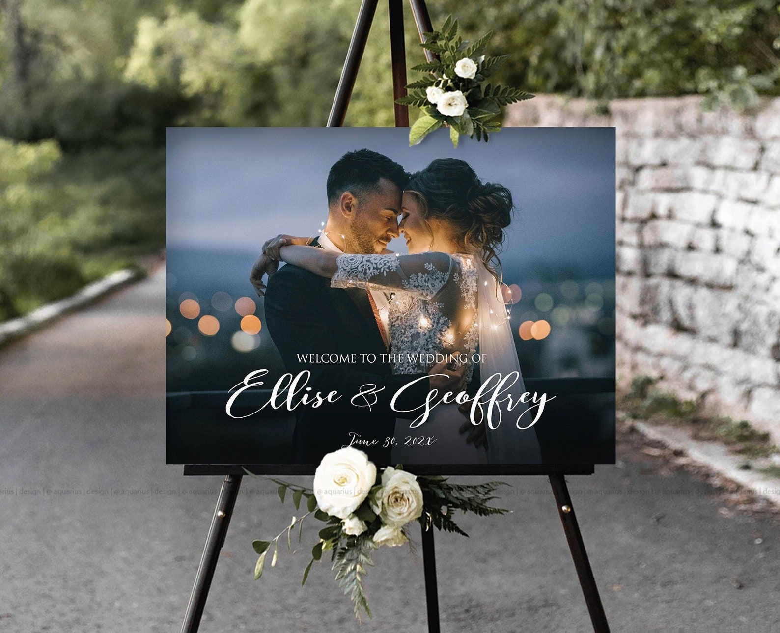 Photo Wedding Sign Welcome Wedding Sign Wedding Welcome - Etsy