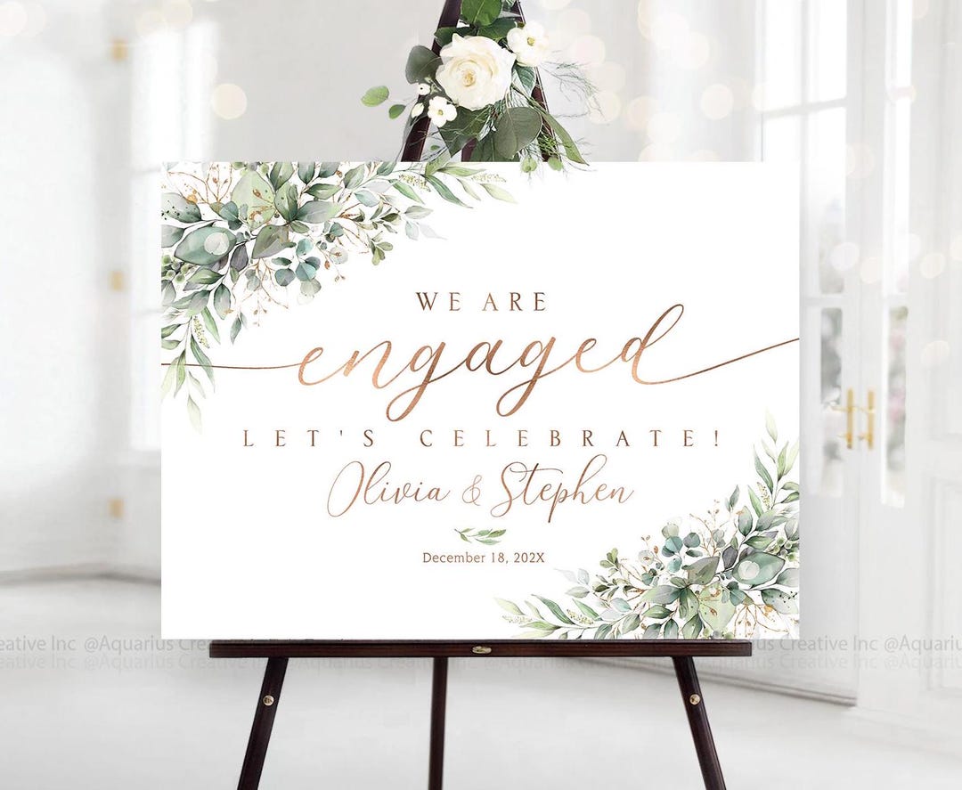 Engagement Party Sign, Engagement Welcome Sign, Engagement Decor ...
