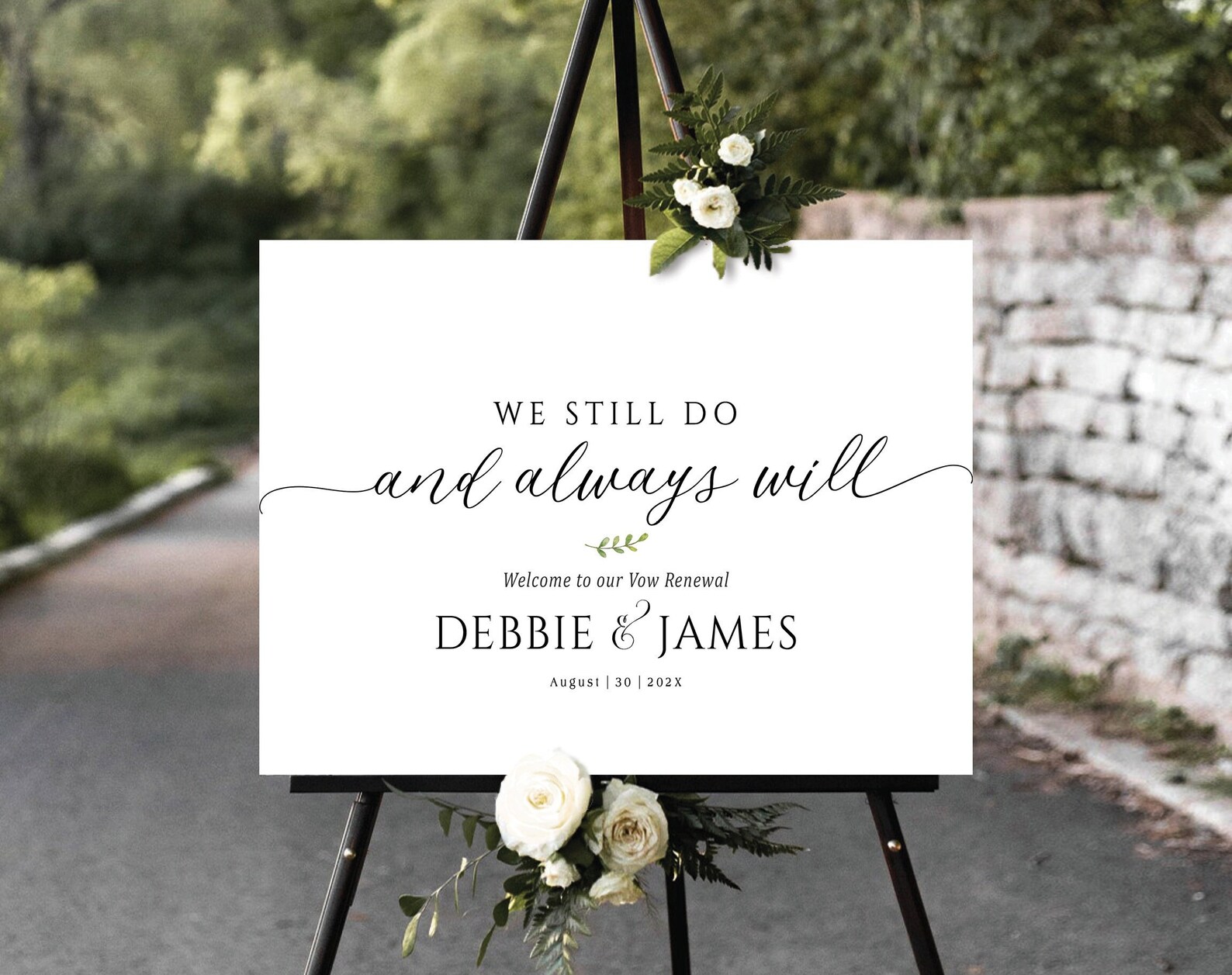 Vow Renewal Sign, Vow Renewal Decor, We Still Do Sign, Anniversary ...