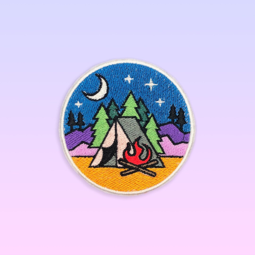 Camping Patch - Etsy