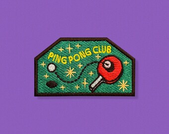 2 Ping Pong Master Merit Badge, Patch Any Color Combo Custom Made - Etsy