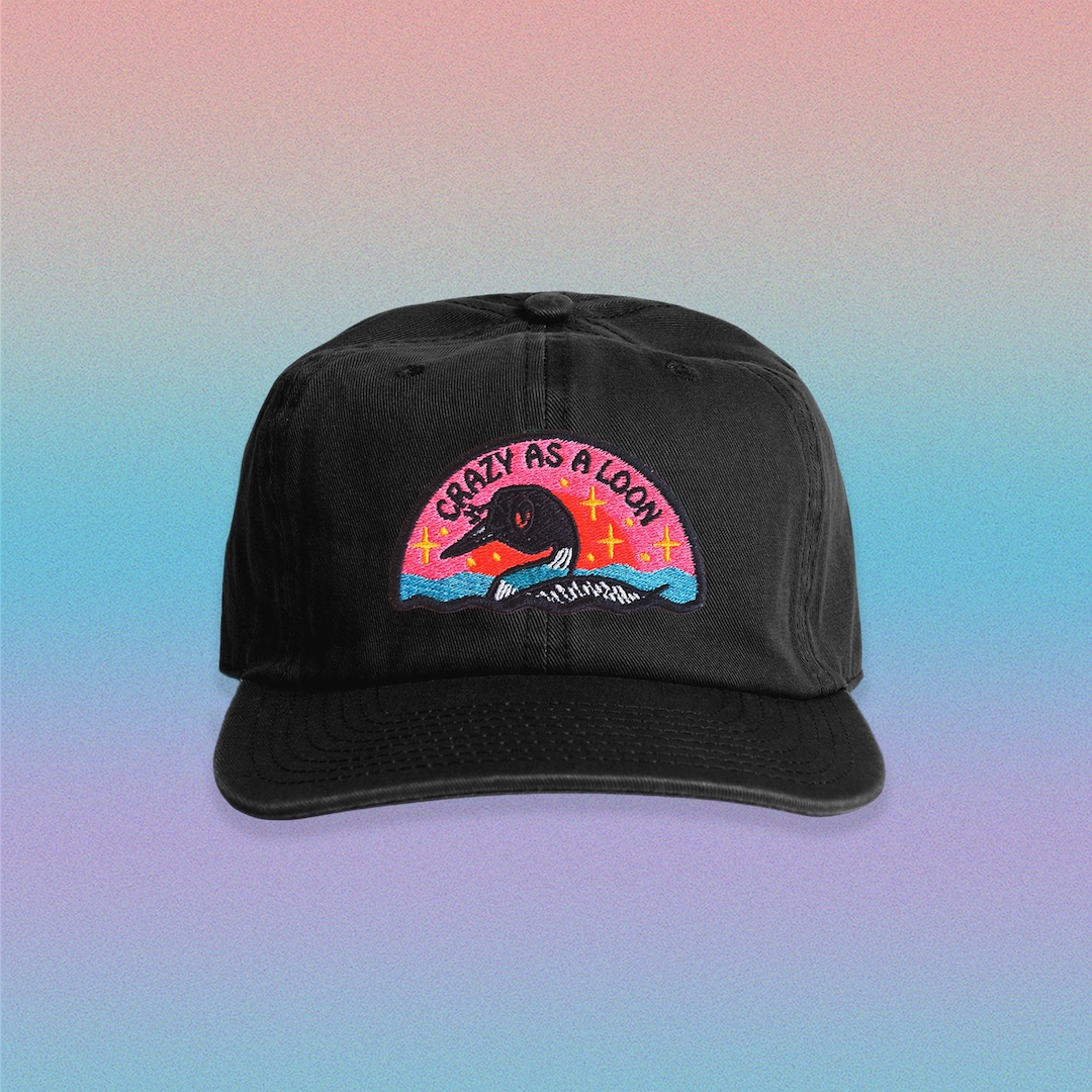 Crazy as a Loon Floppy Cap - Etsy