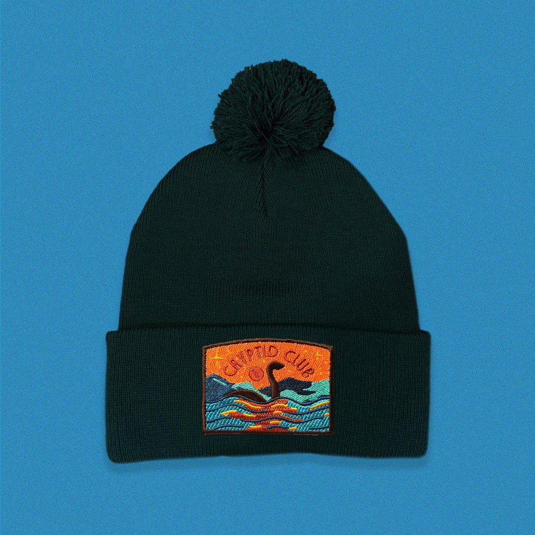 Loch Ness Cryptid Club Pom Pom Beanie - Etsy