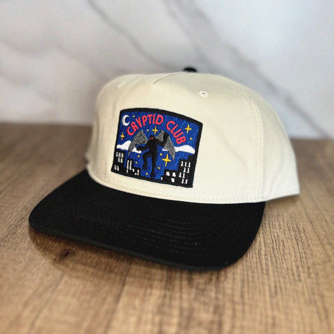 Mothman Cryptid Club 5-panel Floppy Cap - Etsy