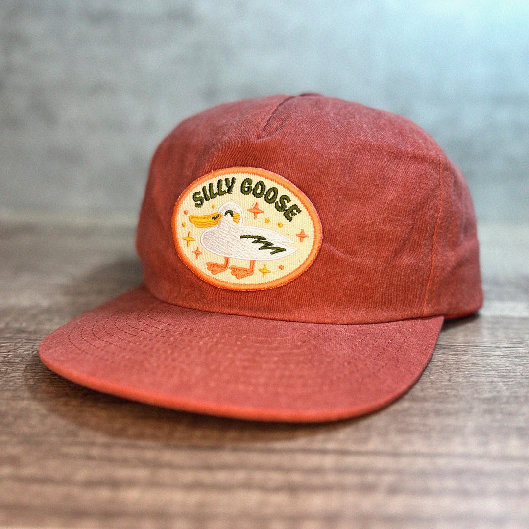 Silly Goose Brushed Cotton 5-panel Hat - Etsy
