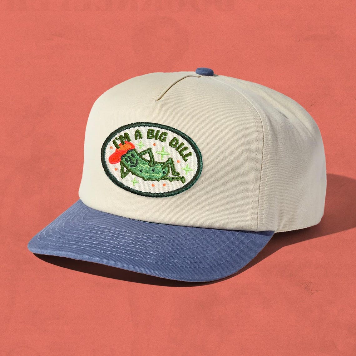 Big Dill Retro Two-tone 5-panel Floppy Cap - Etsy