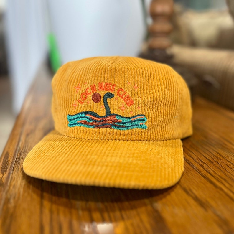 Loch Ness Cryptid Club 5-panel Corduroy Hat - Etsy