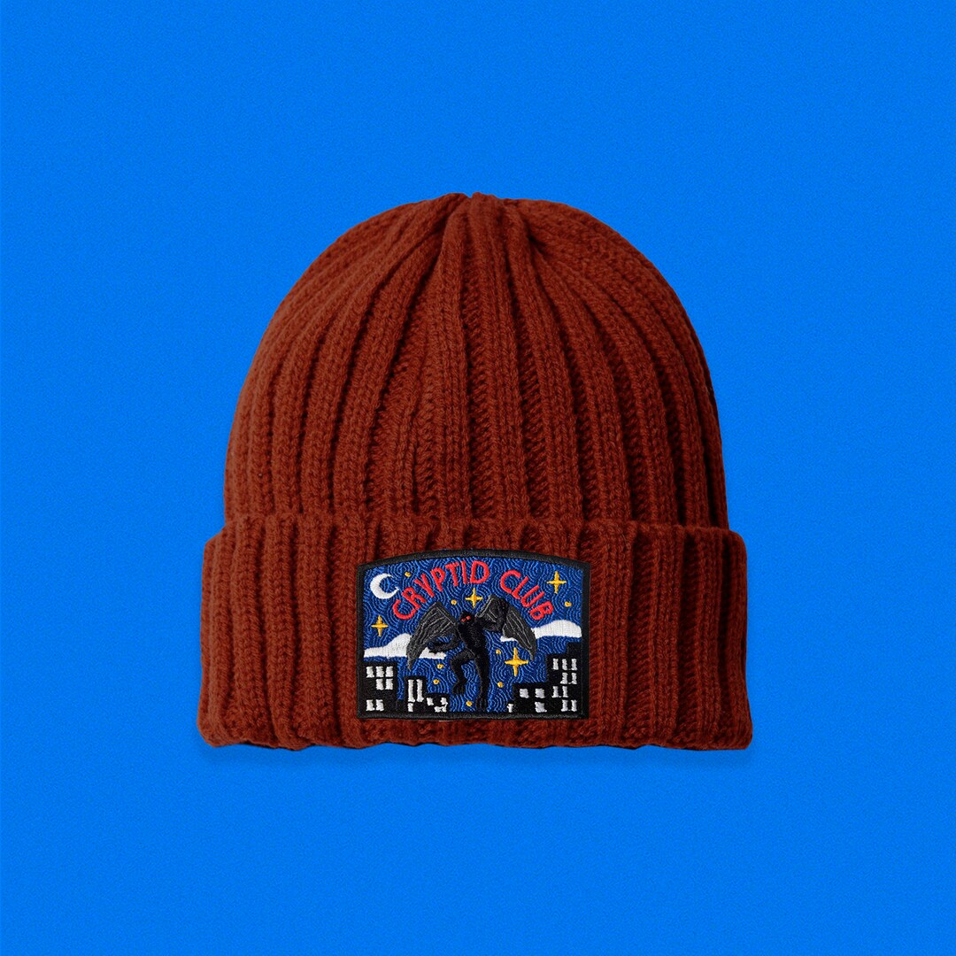 Mothman Cryptid Club Cable Knit Beanie - Etsy