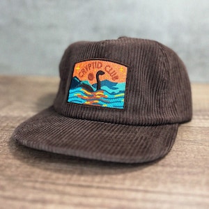 Loch Ness Cryptid Club 5-panel Corduroy Patch Hat - Etsy