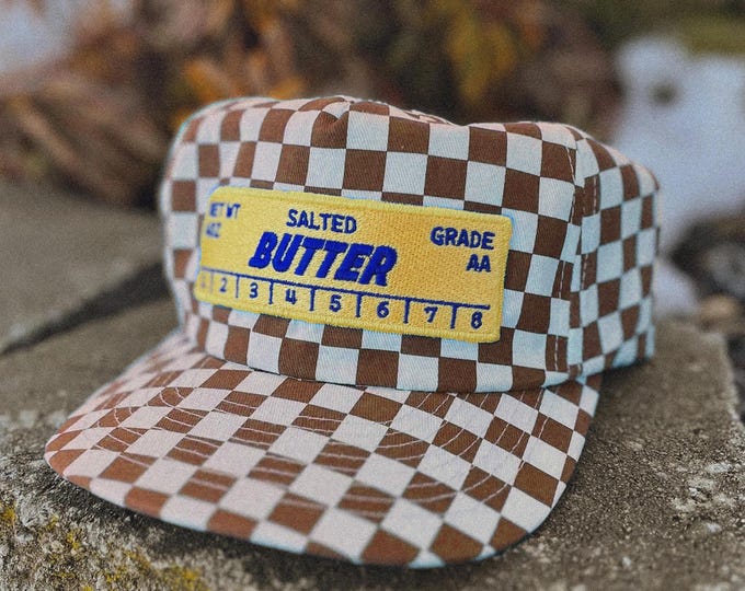 Butter Stick 5-panel Checkered Floppy Hat - Etsy