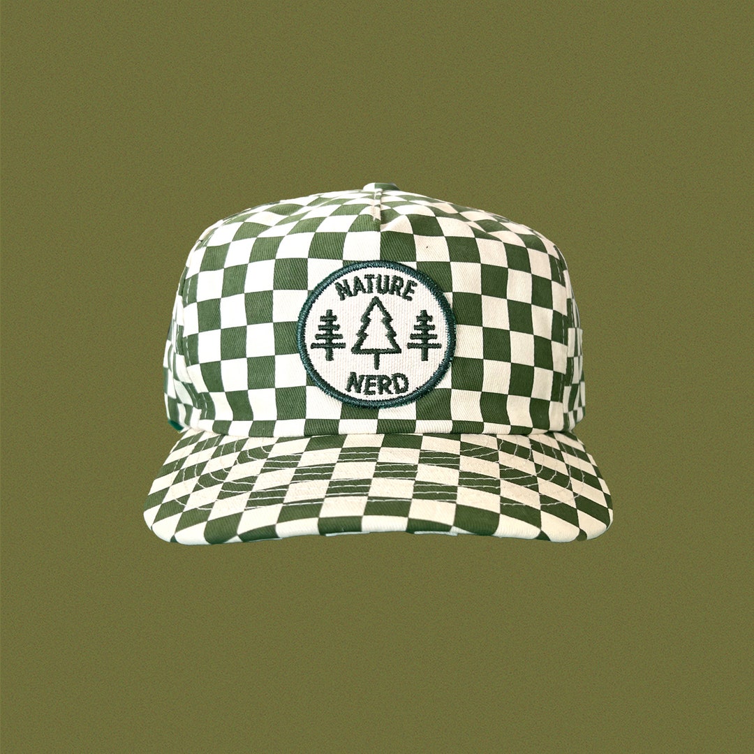 Nature Nerd 5-panel Checkered Floppy Hat - Etsy